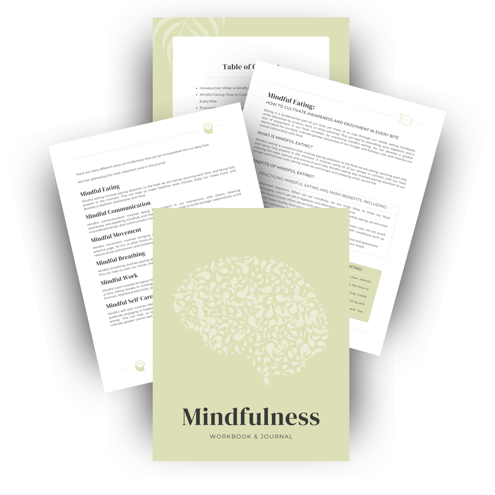 Mindfulness Workbook & Journal | Printable Workbook for Calm