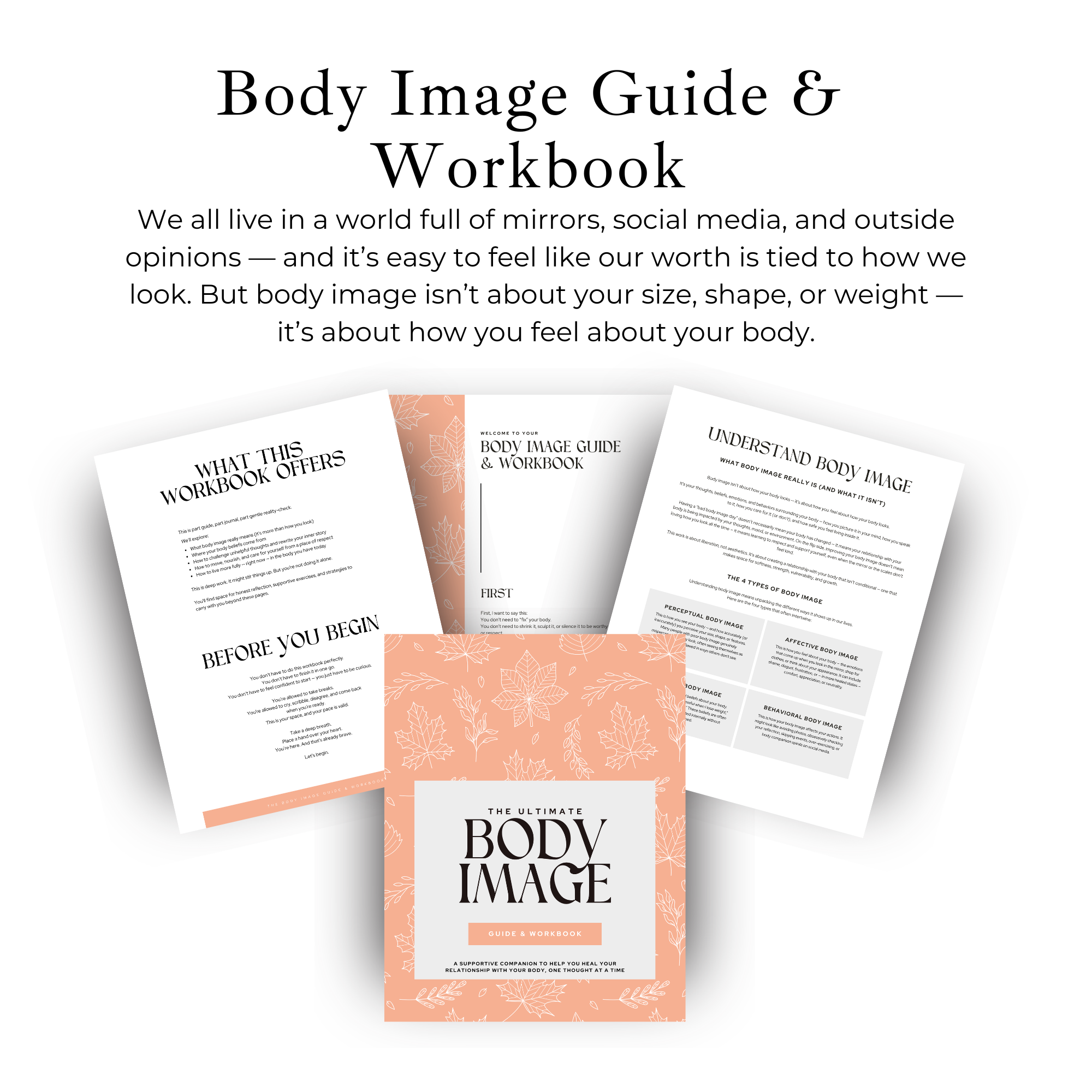 Body Image Workbook PDF | Heal & Reframe Thoughts